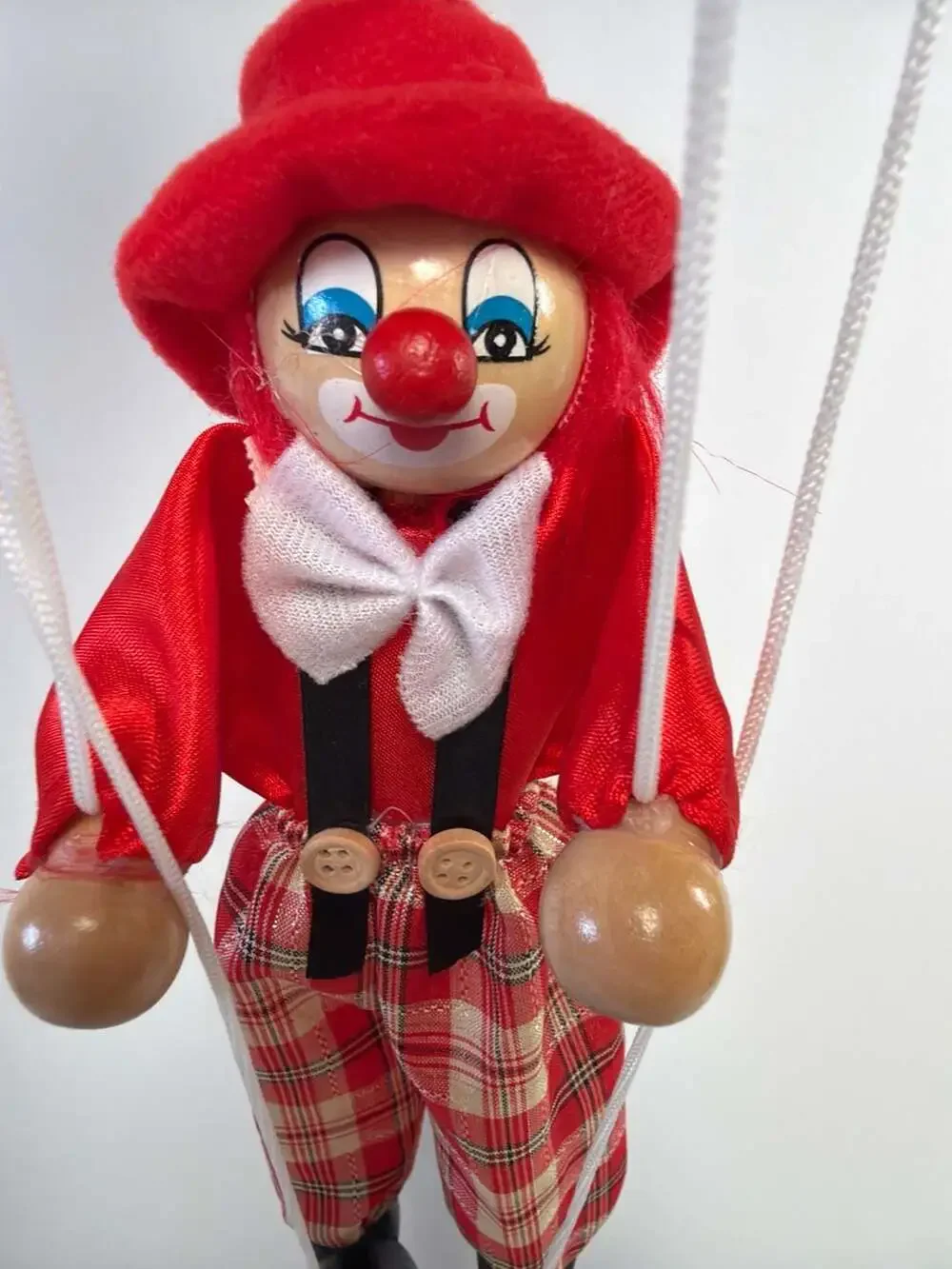 Tellon | Toys | Vintage Tellon Collection Wooden Clown Marionette ...